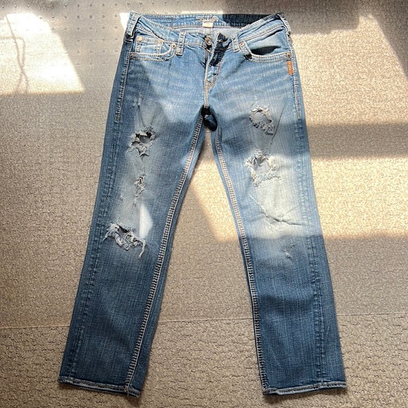 Silver Jeans | Jeans | Silver Sam With Destruction | Poshmark